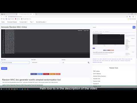 Generate Random MAC Online