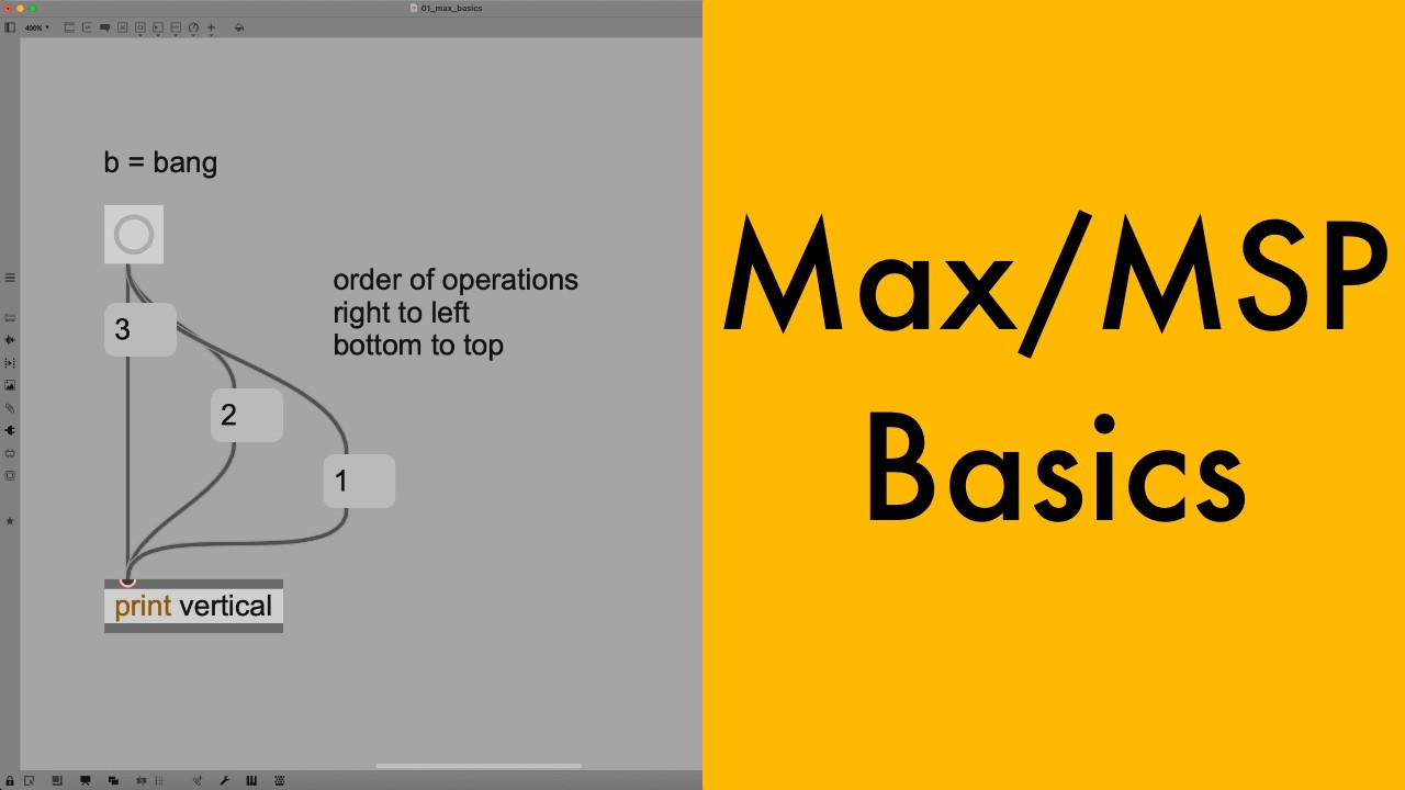Max Basics [Max/MSP Tutorial]