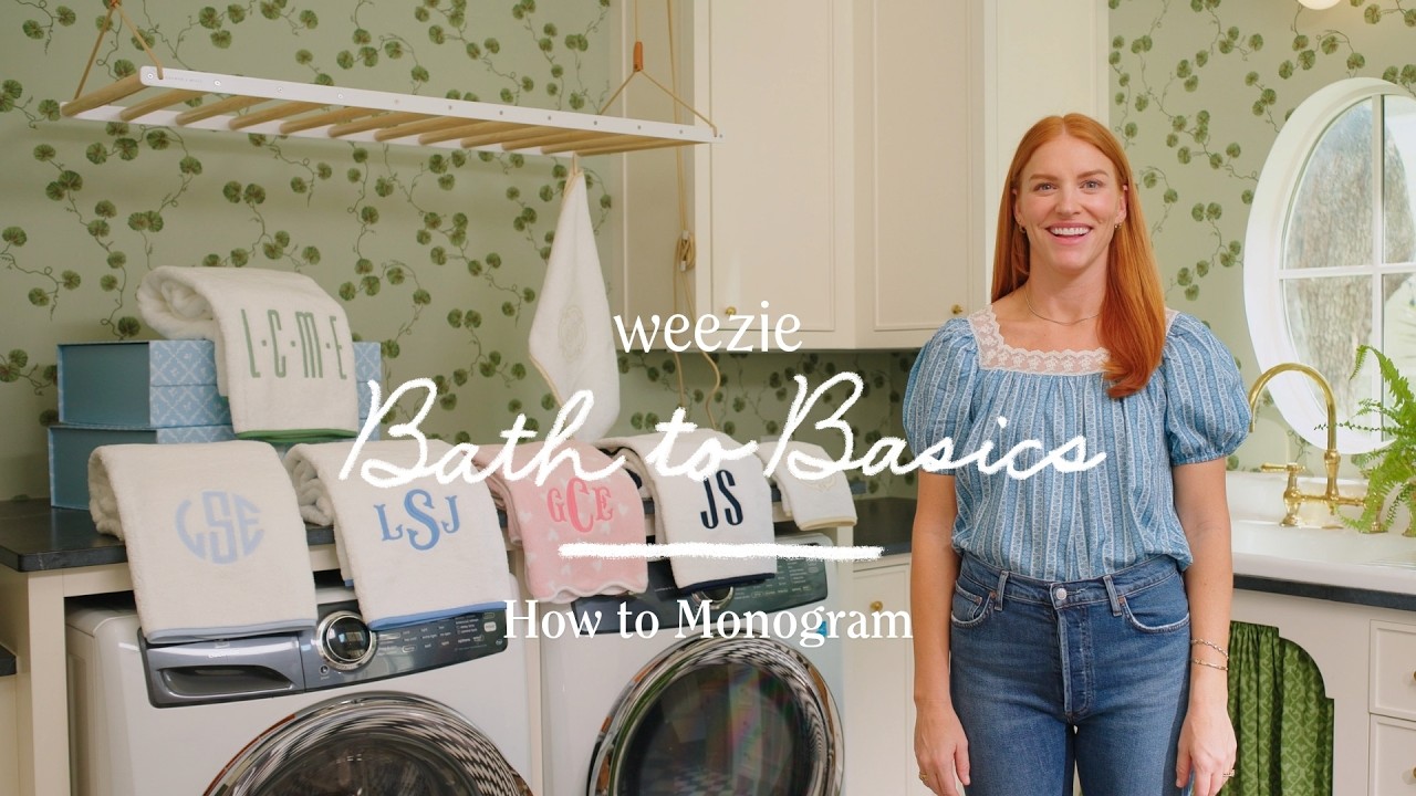 How to Monogram | Bath to Basics
