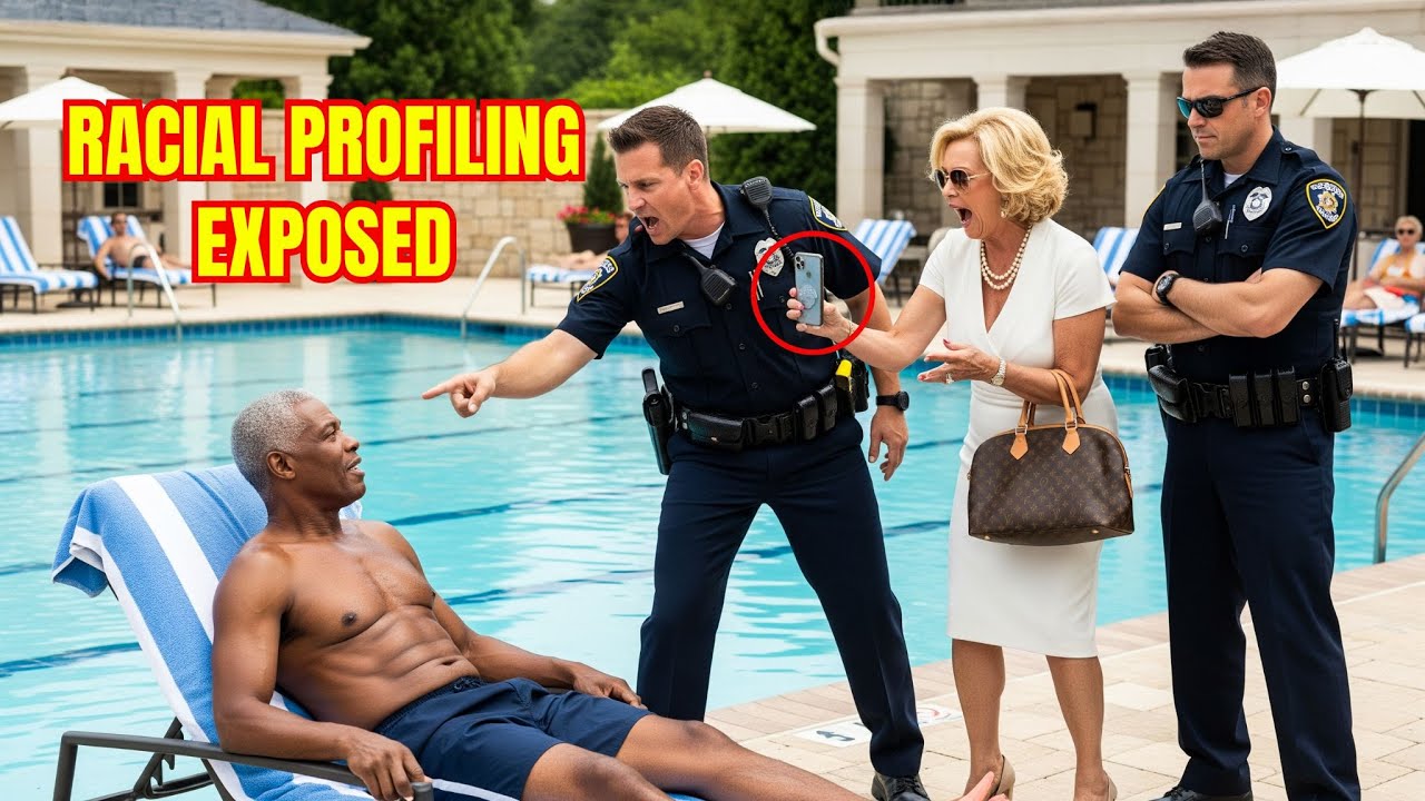Woman Called the Cops on the Black Man by the Pool — Then Her Jaw Dropped as They Saluted Him