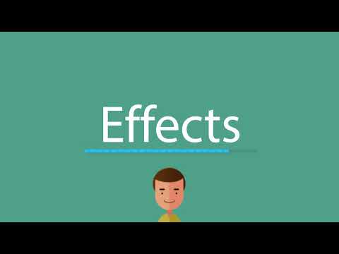How to say Effects