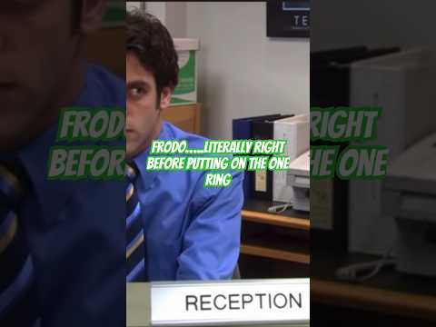 Frodo! Leave the Ring OFF!!! #memes #lotr #theoffice #mashup #michaelscott #movies #frodo #sauron