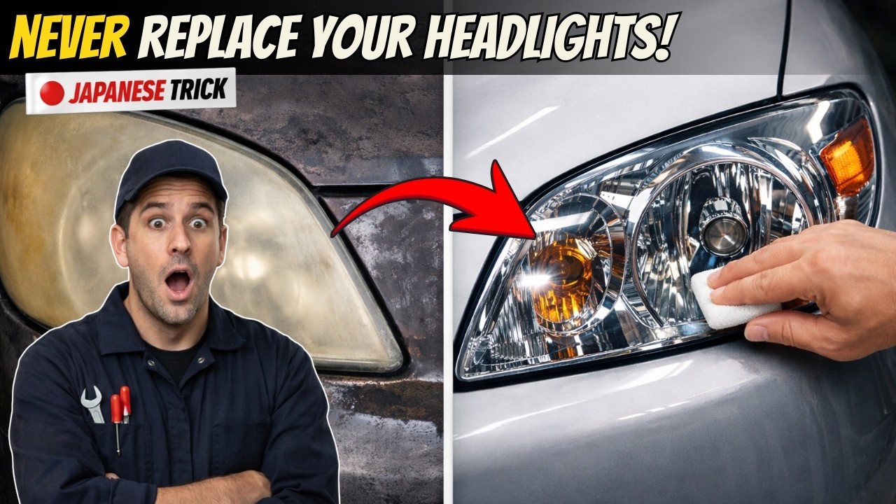 Japanese Mechanics NEVER Replace Foggy Headlights — They Do THIS Instead