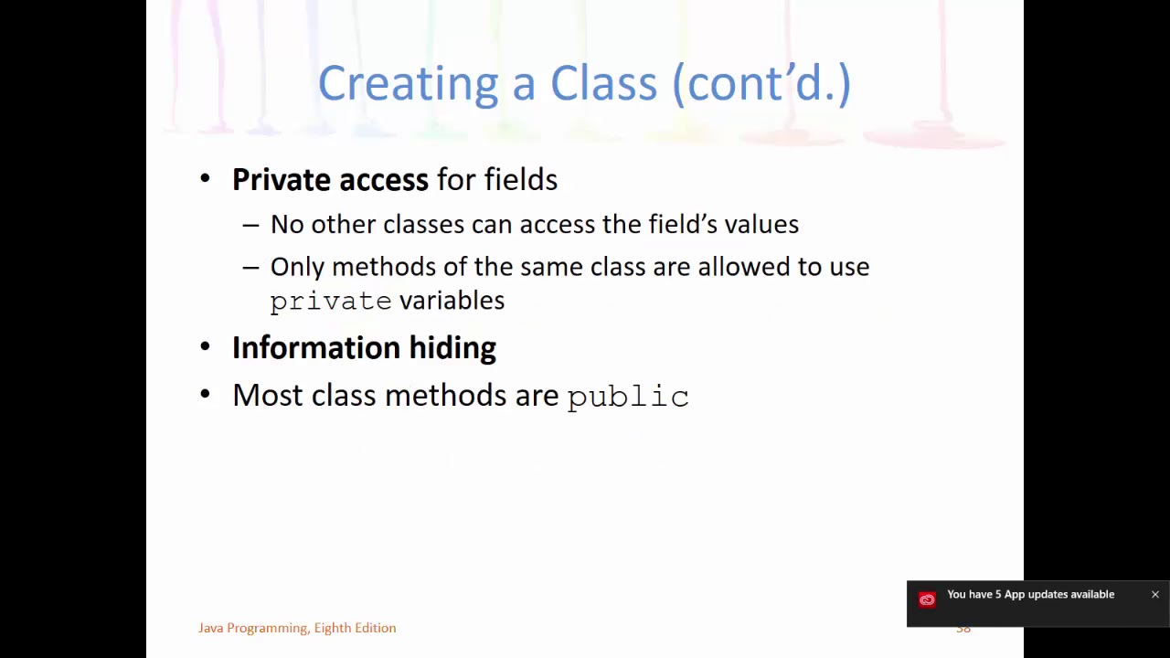 Java Programming 1 - Chapter 3 Lecture Part 2