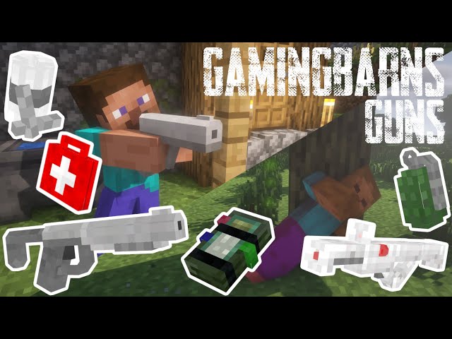 Gamingbarn's Guns - Customizable Guns, Turrets, & More! Minecraft Data Pack