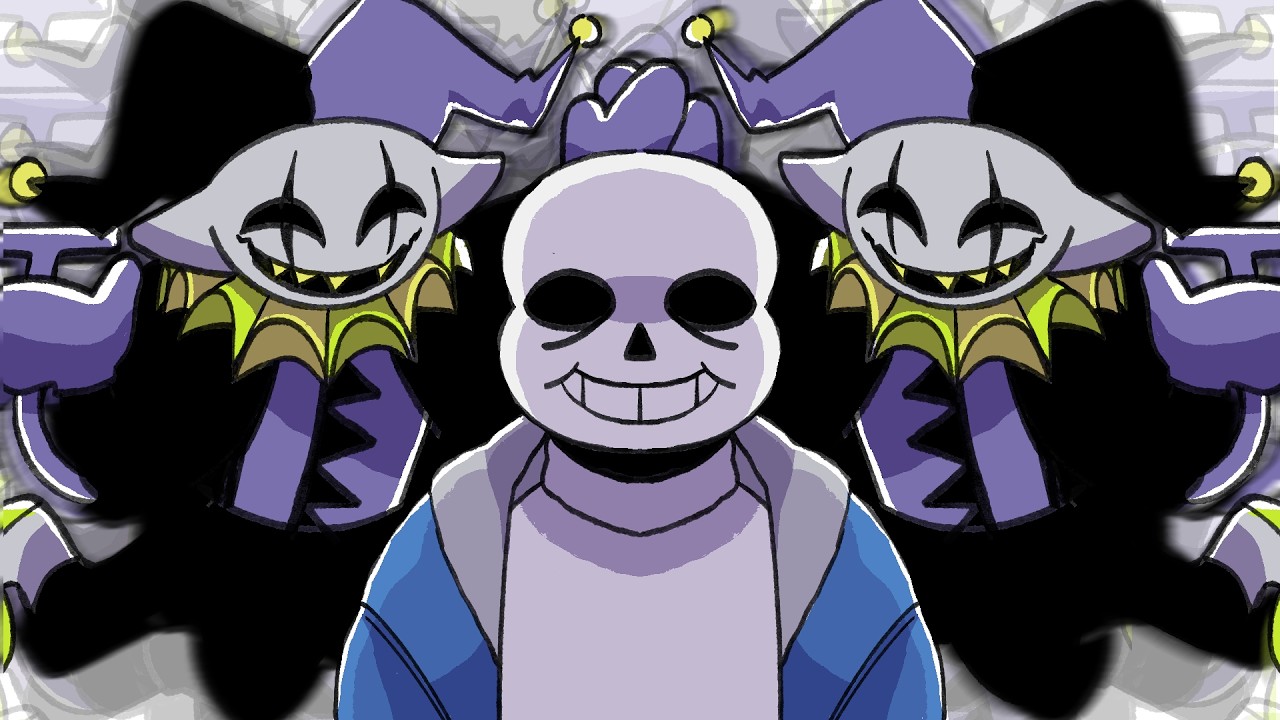 Beating Undertale as Jevil from Deltarune