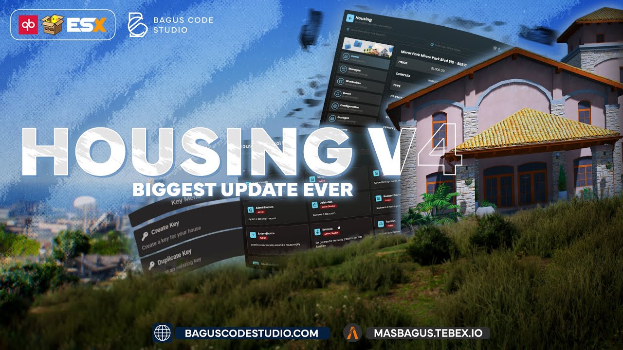 FiveM BCS Housing 4.0 | The Most Complete Housing System [ESX/QBX/QB]
