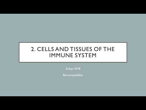 Biocompatibility - Ch. 2 - Cells and Tissues of the Immune System