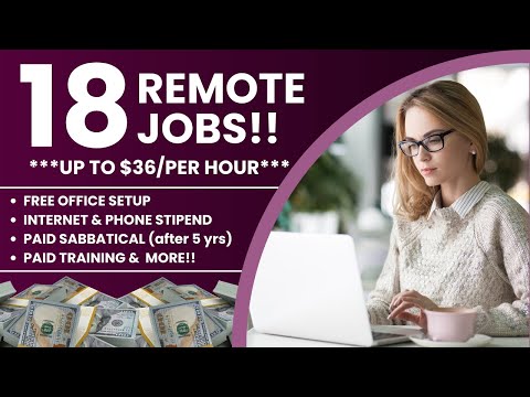 100% Remote Jobs | FT & PT | Paid Training & Equipment | Up to $36/HR!!