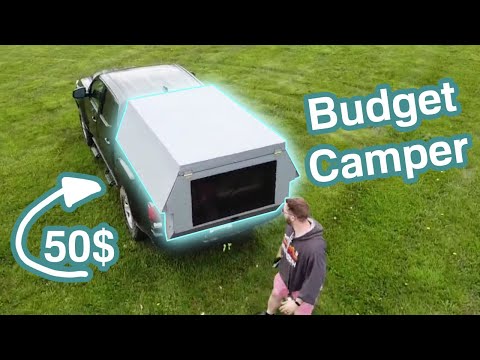 Building 7ft short-bed Tacoma camper shell for under $50