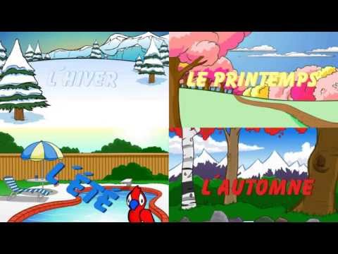 Learn how to say "the 4 seasons" in French!