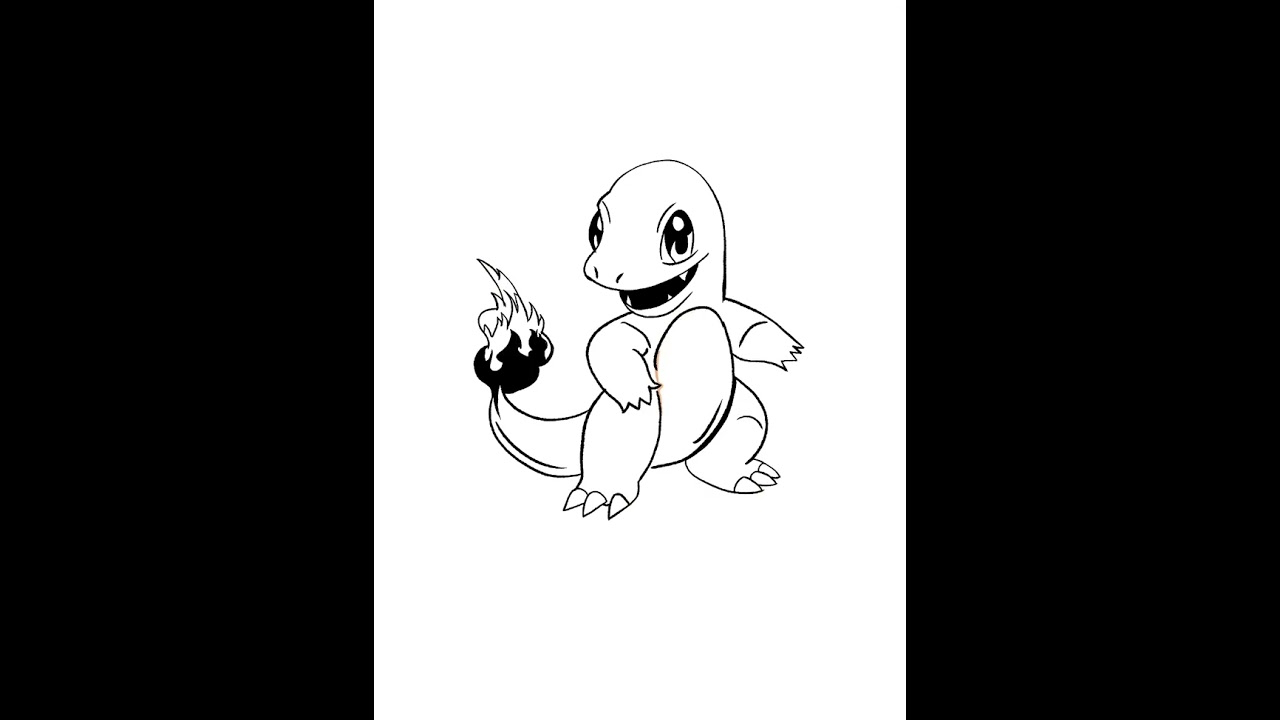 Charmander speed drawing in Procreate