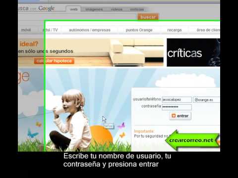 crear correo electrónico gratis en orange
