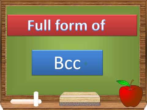 full form of bcc