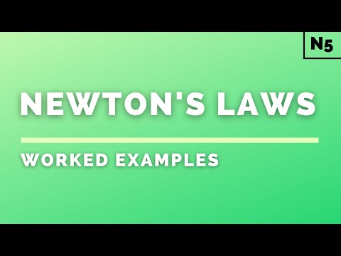 National 5 Physics | Space | Newton's Laws (Recap) | WORKED EXAMPLES