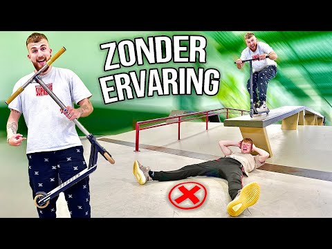STUNT-STEP CHALLENGES IN EEN SKATEPARK! (Maar dan zonder ervaring...)