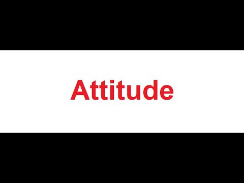 Attitude meaning in Hindi