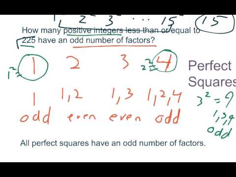Odd Number of Factors