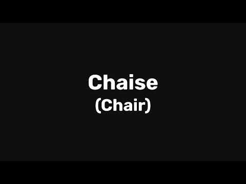 Learn French | How to Pronounce Chaise