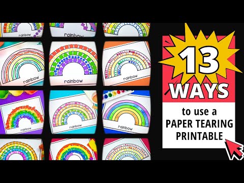Endless Rainbow Craft Ideas for Your Preschool Kids with This Printable!
