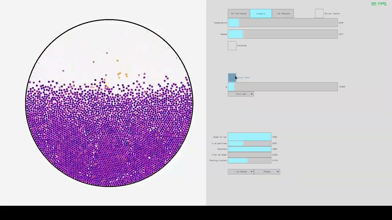 Graphical Event Driven Molecular Dynamics: Demonstration