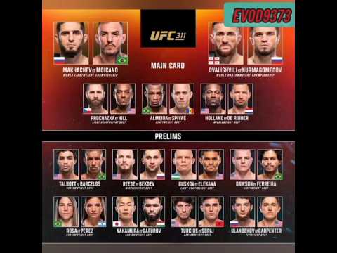 UFC 311 Results. : Islam Makhachev Vs Renato Moicano ; Merab Dvalishvili Vs Umar Nurmagodov ; #mma