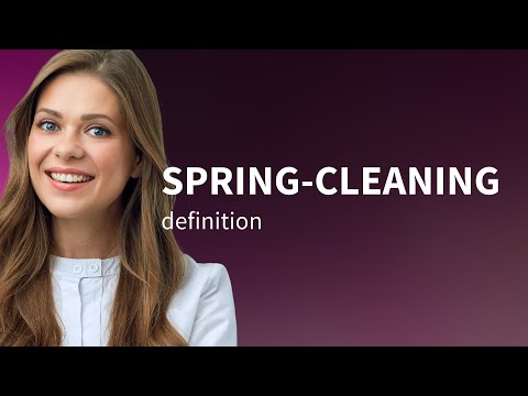 Spring-cleaning — what is SPRING-CLEANING definition