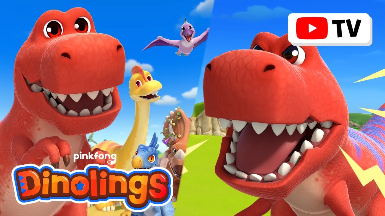 [TV for Kids] 3D Tyrannosaurus Rex Compilation | Little Dino School | Pinkfong Dinosaurs for Kids