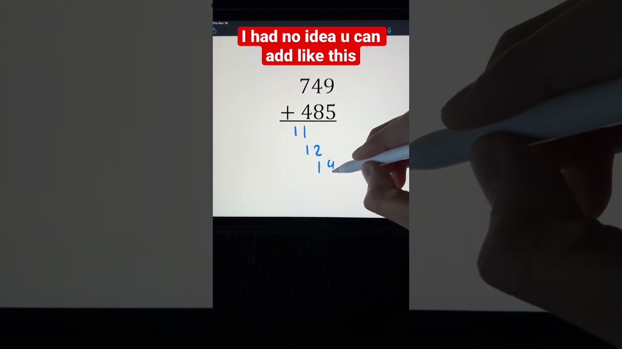 Math Hack Adding Numbers | Math Trick Technique | Mental Math JusticeTheTutor #shorts #trick #hack