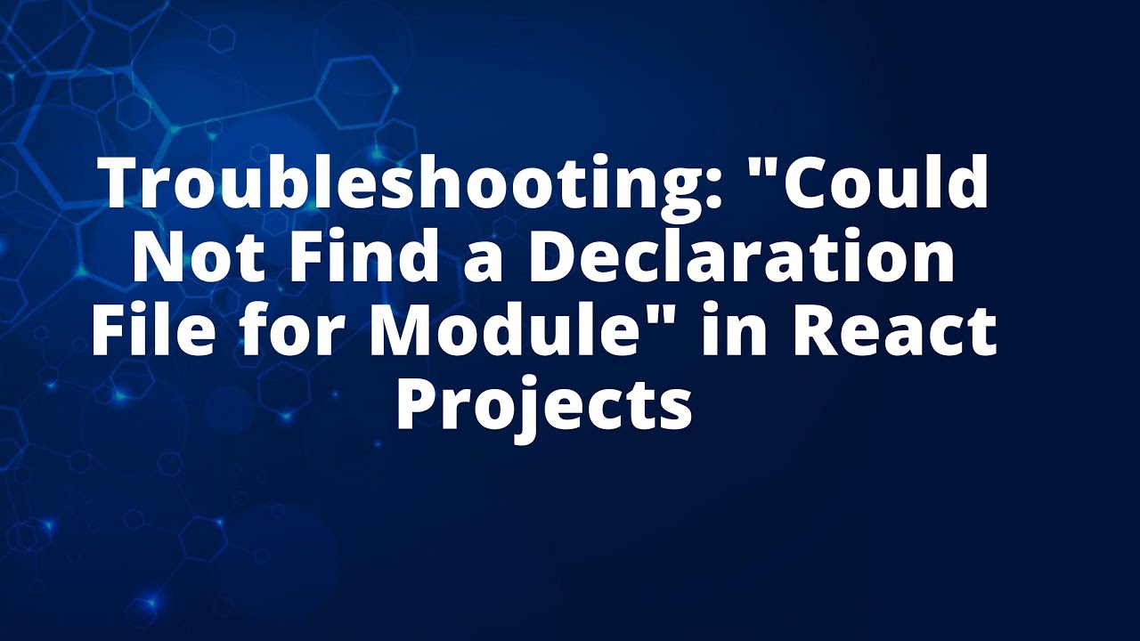 Troubleshooting: 