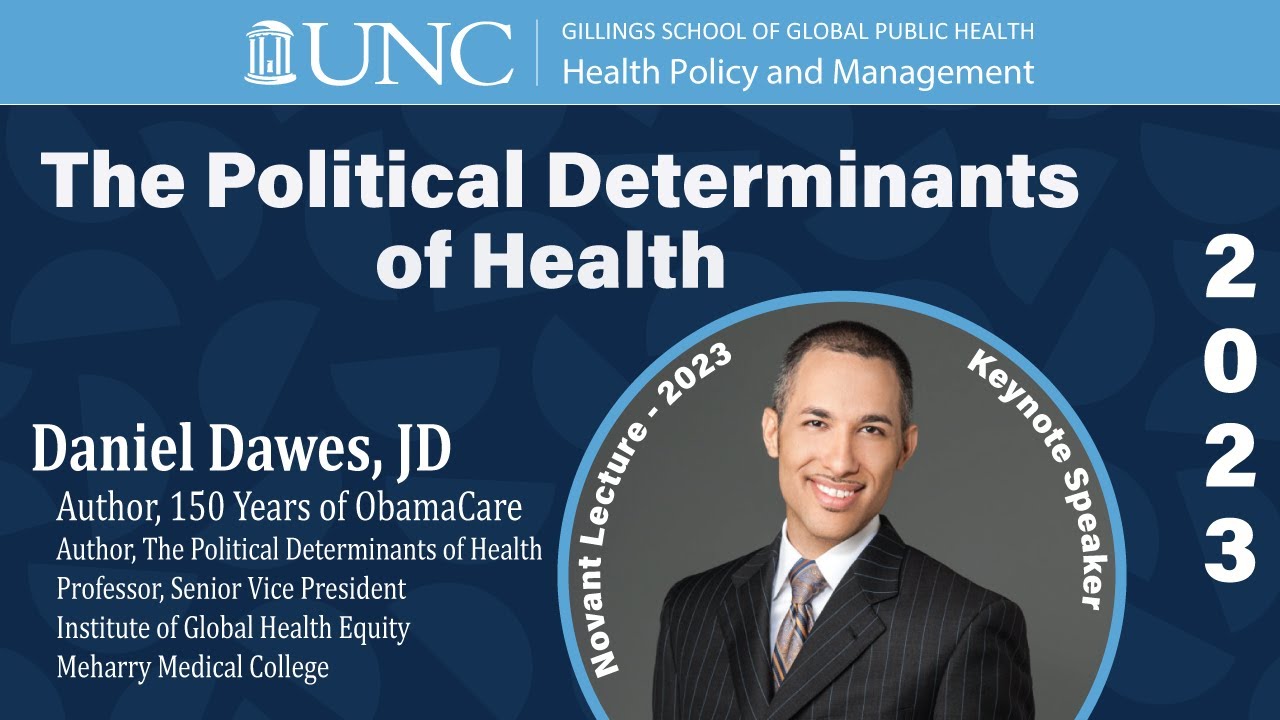 The Political Determinants of Health | Daniel Dawes | UNC 2023 Novant Lecture