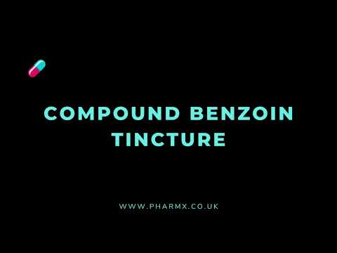 How to pronounce Compound benzoin tincture