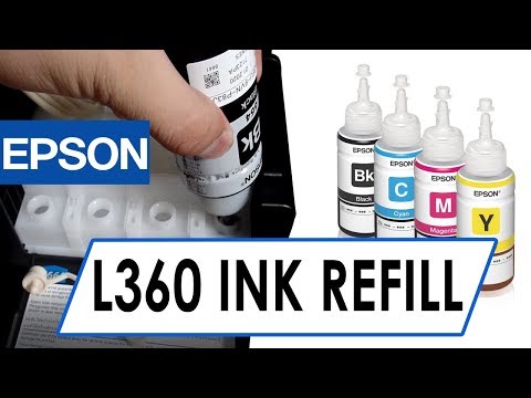 Epson L360 Printer Ink Charging / Refill - Installation