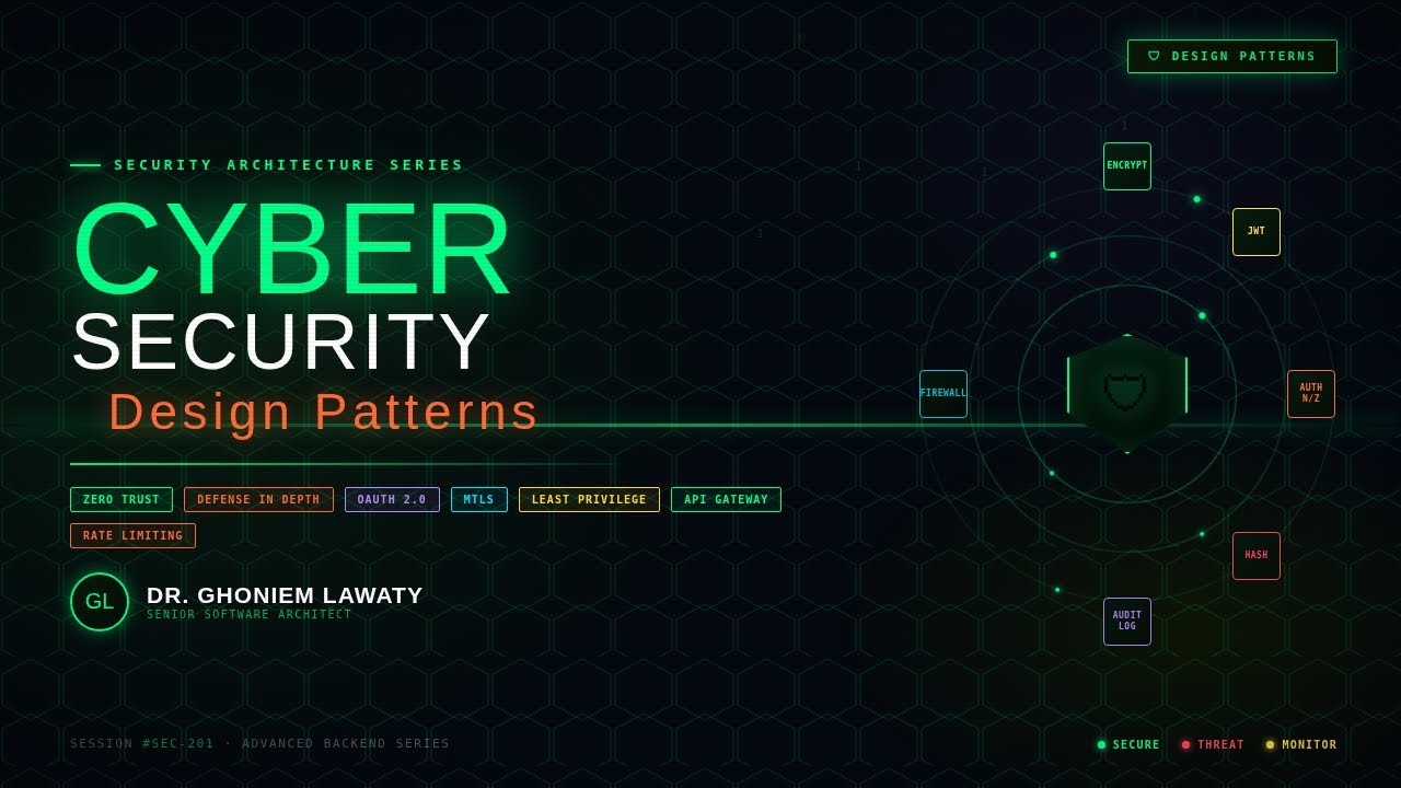 Cybersecurity related design patterns English version