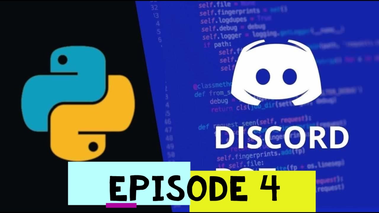 Discord bot python tutorial ep4 - purge, slowmode command