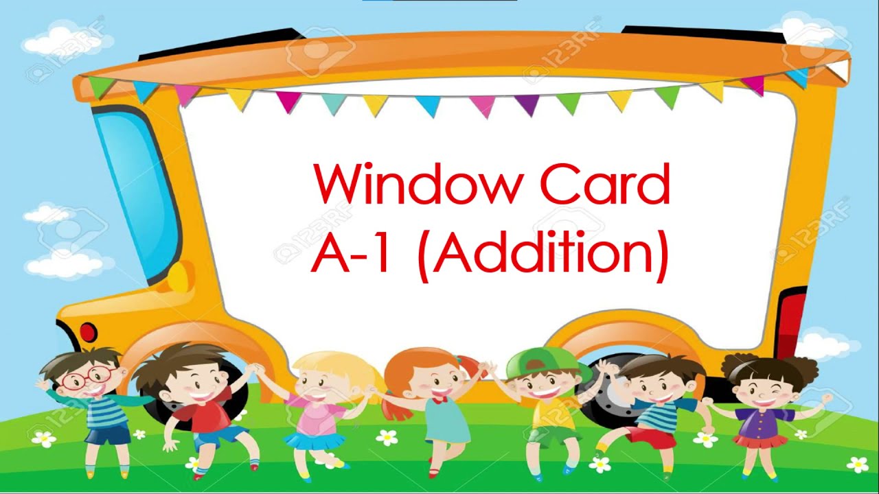 Window Card A1 (Addition) | With Answers!