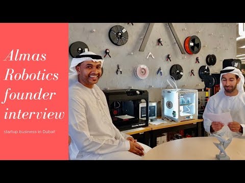 Startup business in Dubai | Fahim Almas | founder | Almas Robotics | robotics, 3D printing and CNC