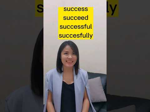 success - succeed - successful -successfully #learningenglish #englishspeaking #englishvocabulary