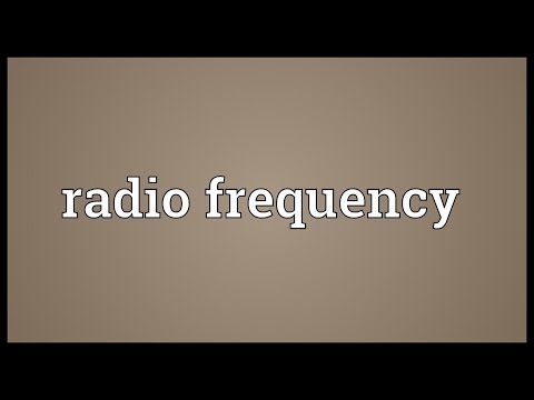 Radio frequency Meaning