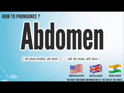 Abdomen Pronunciation | How to Pronounce (say) Abdomen CORRECTLY | Medical dictionary