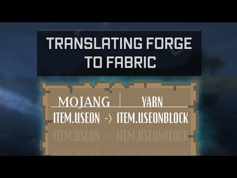 TRANSLATING FORGE TO FABRIC | Minecraft Modding Tip