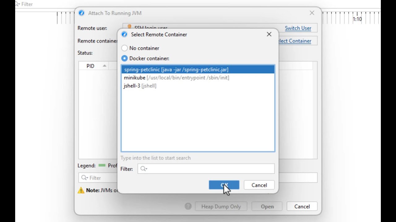 Profiling Java applications in Docker containers