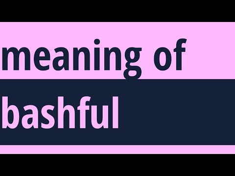 Bashful Meaning | Meaning Of Bashful | Bashful Definition | #shorts #words #WordHeavy