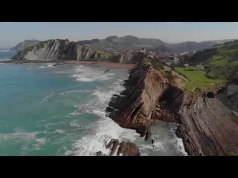 Zumaia y el Flysch desde el aire