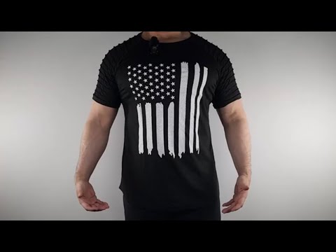 Men's Pleated Raglan Sleeve Muscle Tee: Gym to Street Style #COOFANDY #COOFANDYstyle