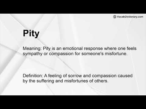 Pity Meaning