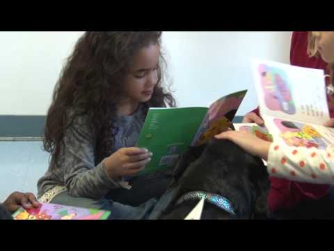 Dogs Encourage Reading at Alexander II Magnet School