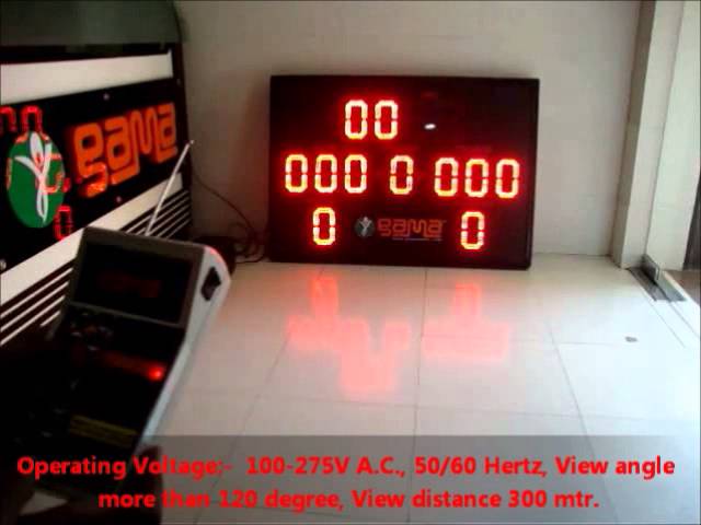 Sport Scoreboards - Solar Cricket Aussie Rules LED Scoreboard ...