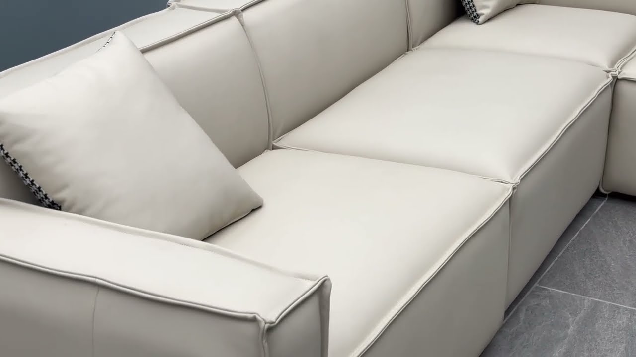 Extra-Large Faux Leather L-shaped Sectional Sofa. Interested?