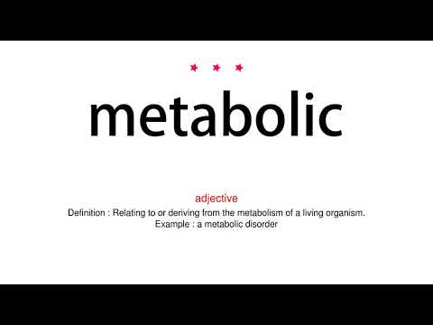 How to pronounce metabolic - Vocab Today